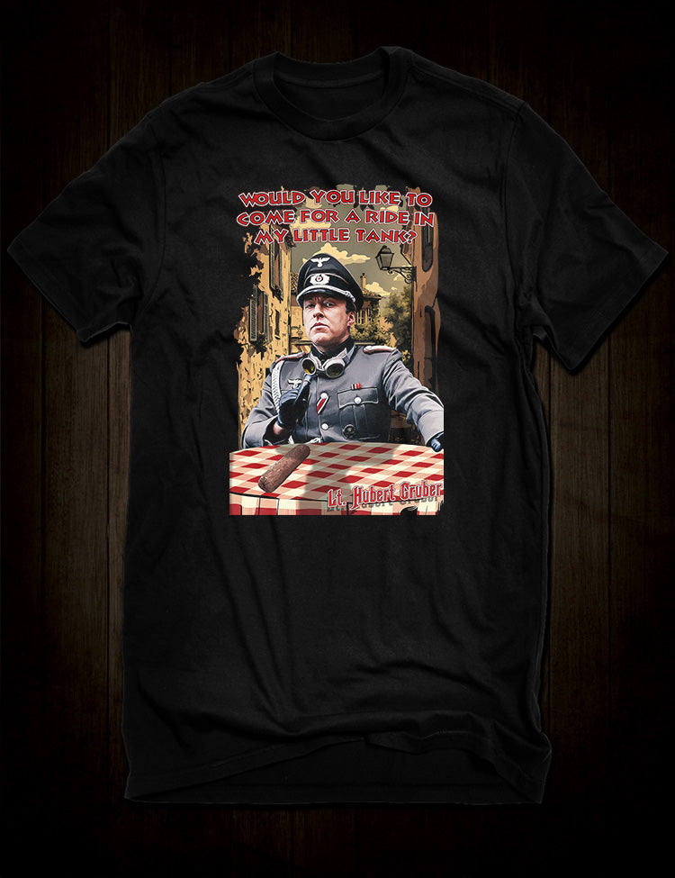 Allo Allo Lt. Gruber T-Shirt – Classic Sitcom Tribute – Hellwood Outfitters