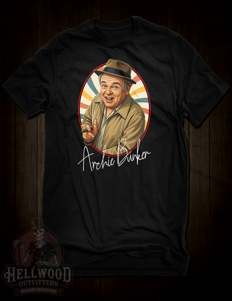 Archie Bunker T-Shirt – Classic Sitcom Icon Tee – Hellwood Outfitters