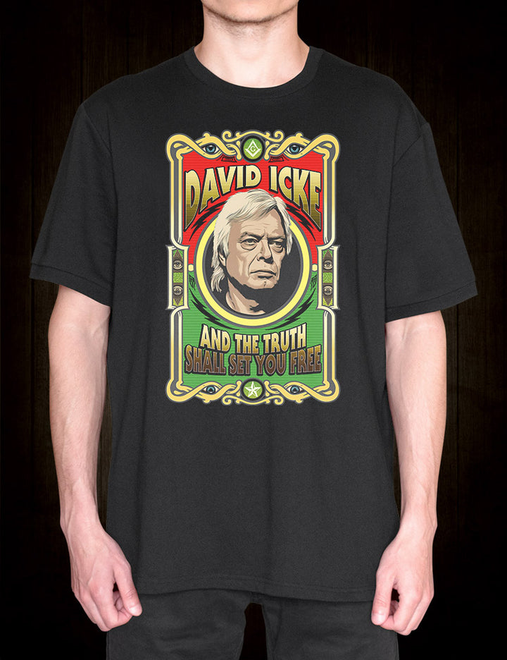 David Icke T-Shirt - And The Truth Shall Set You Free – Hellwood Outfitters