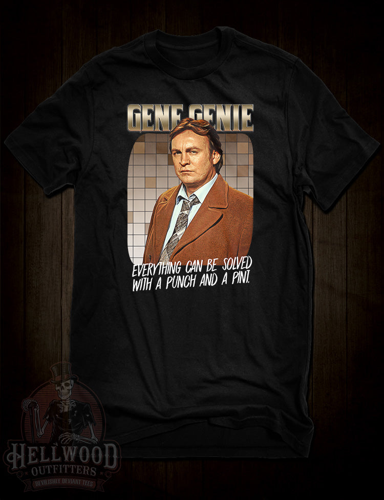 Gene Hunt Life On Mars T-Shirt – Tribute to the Manc Lion – Hellwood ...