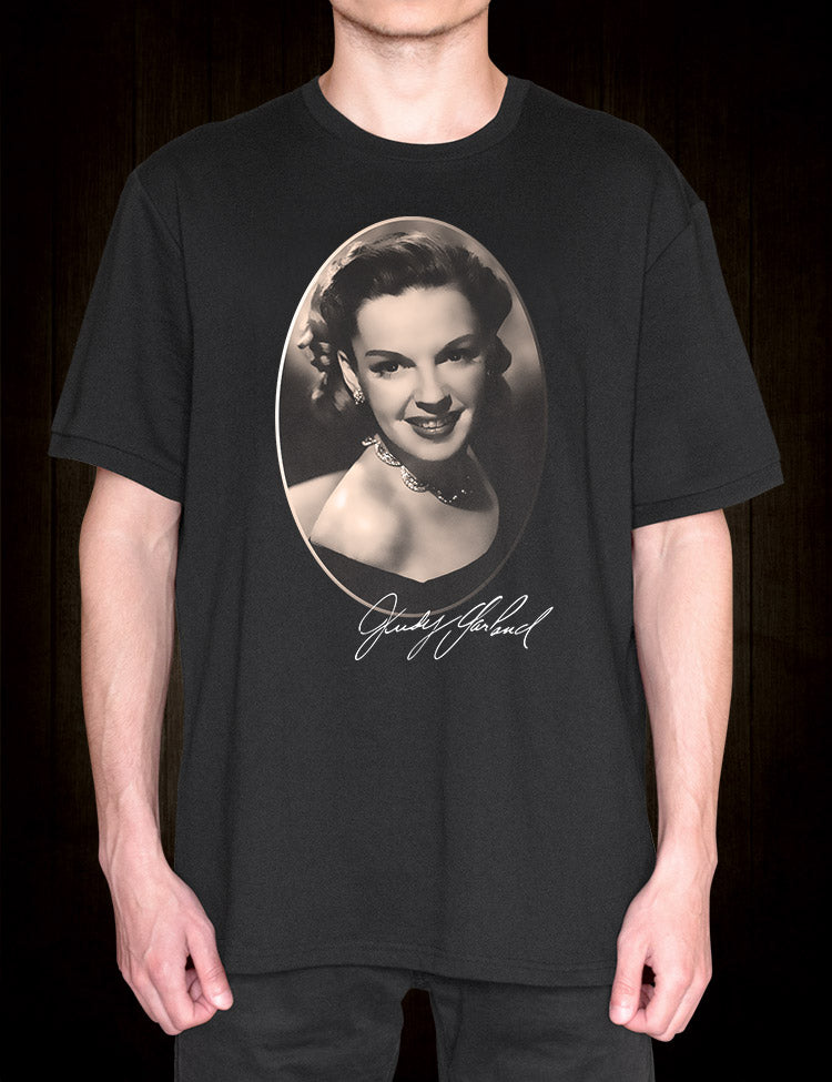 Judy Garland Signature T-Shirt - Timeless Hollywood Icon Tribute ...
