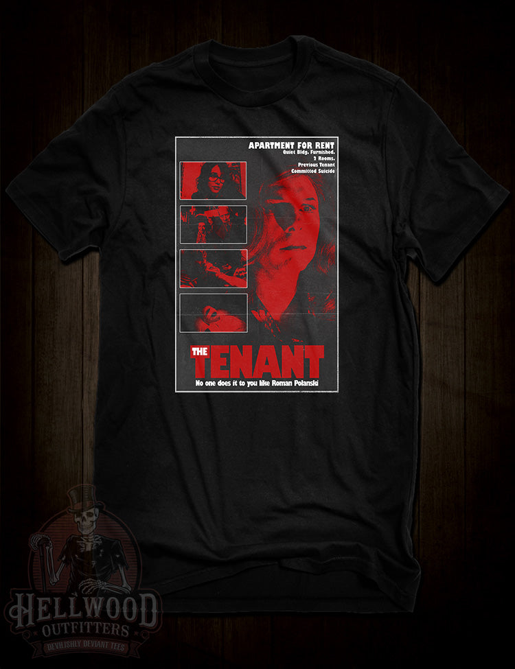 The Tenant Movie Poster T-Shirt for Cult Horror Fans – Hellwood Outfitters