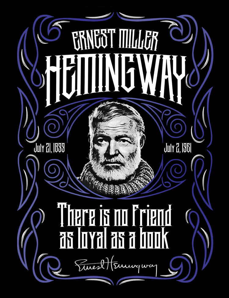 Ernest Hemingway T-Shirt – Hellwood Outfitters